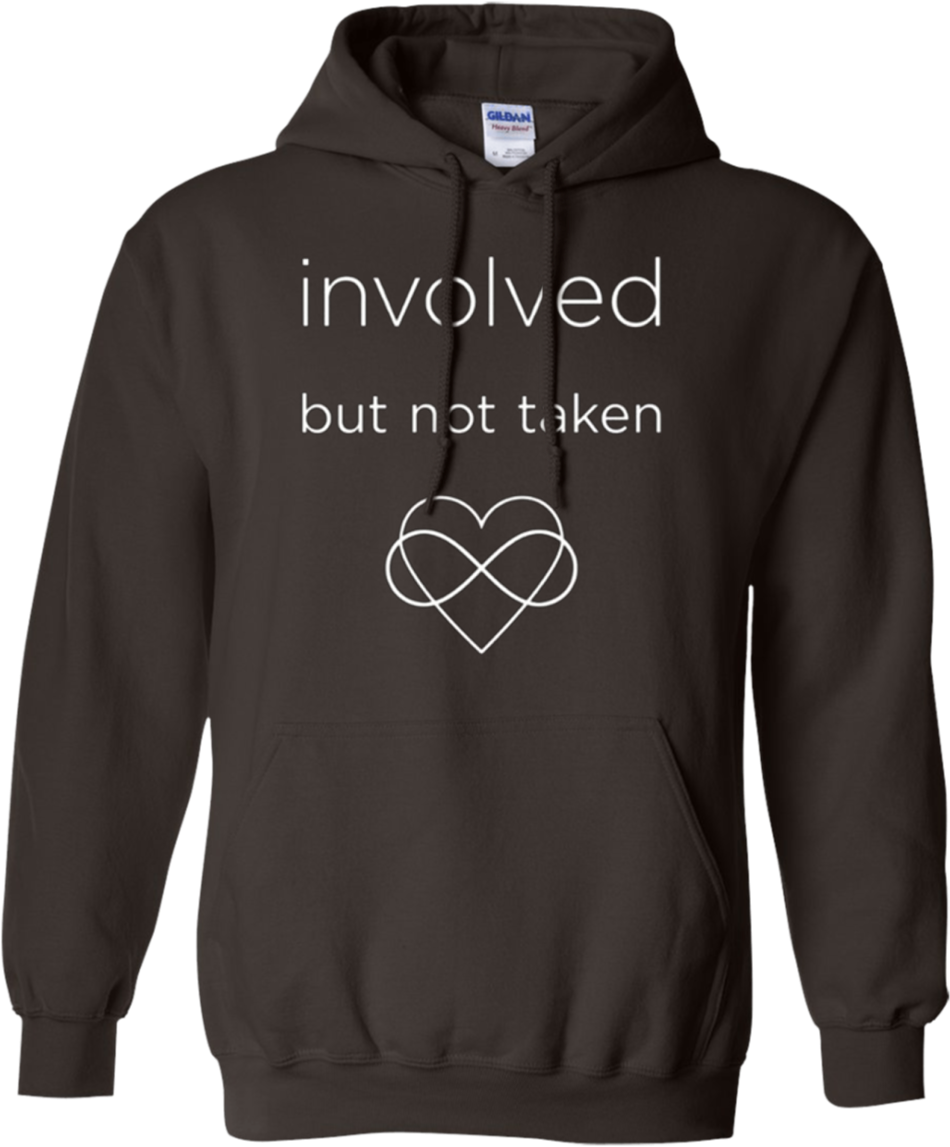Download Involved But Not Taken Infinity Love Heart Polyamory - Black ...