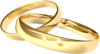 Download Gold Wedding Ring - Engagement Ceremony Round Sticker - Full ...
