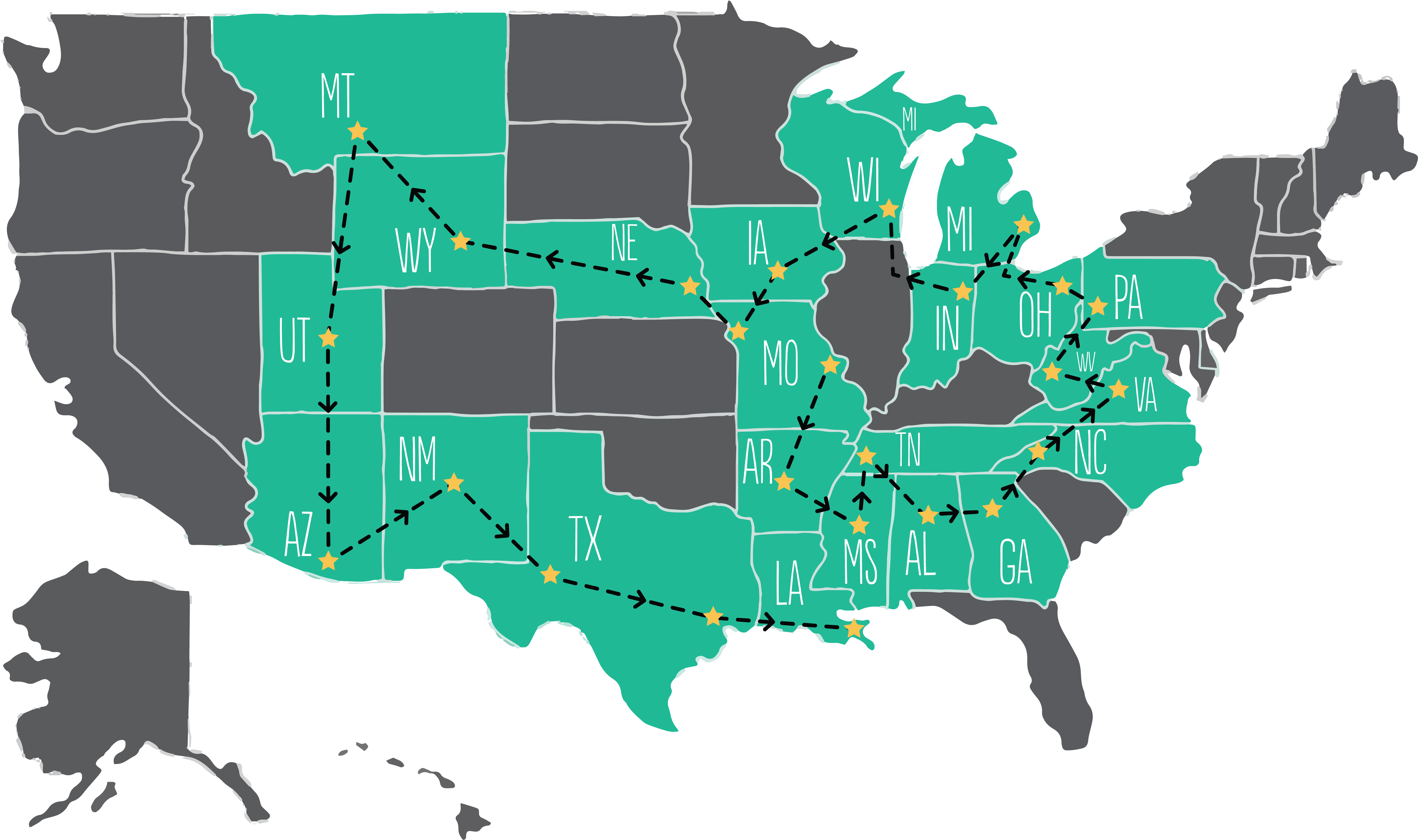 Download Listen To America - Adderall Use By State - Full Size PNG ...