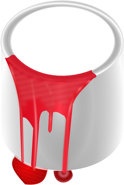 Download Paint Can Red Clip Art At Clker - Red Paint Can Transparent ...