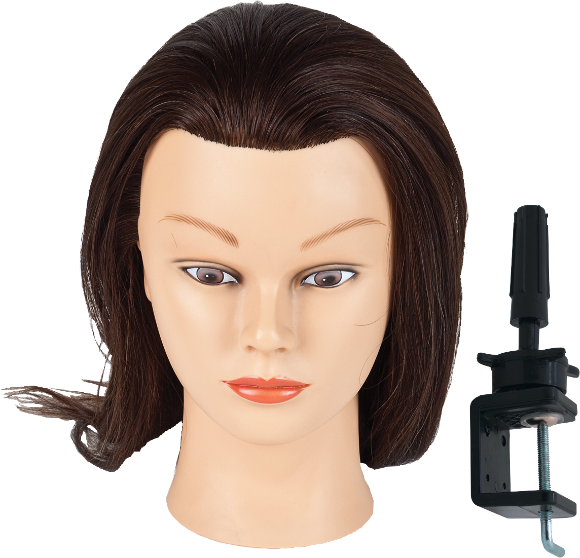 Download Manikin Head W/clamp And 18" Hair - Girl - Full Size PNG Image ...