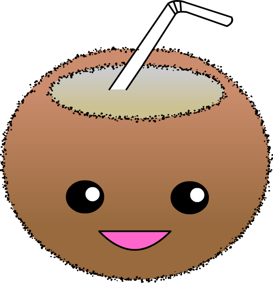 Download Coconut Clipart Cute - Full Size PNG Image - PNGkit