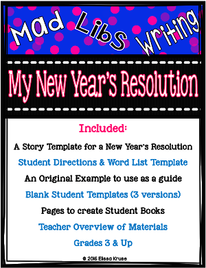 Download It's A Mad Libs-style Writing Activity For New Year's - New ...
