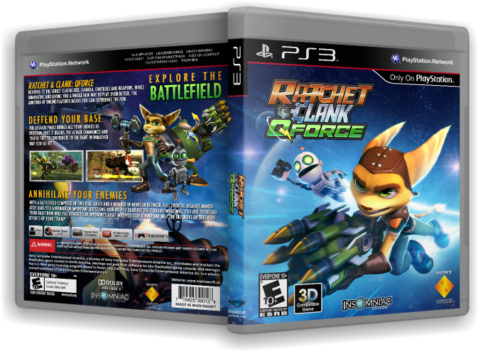 Download Ratchet & Clank - Ratchet & Clank Qforce - Full Size PNG Image ...