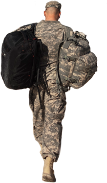 Download Soldier With His Back Turned - Military Soldier With Back ...