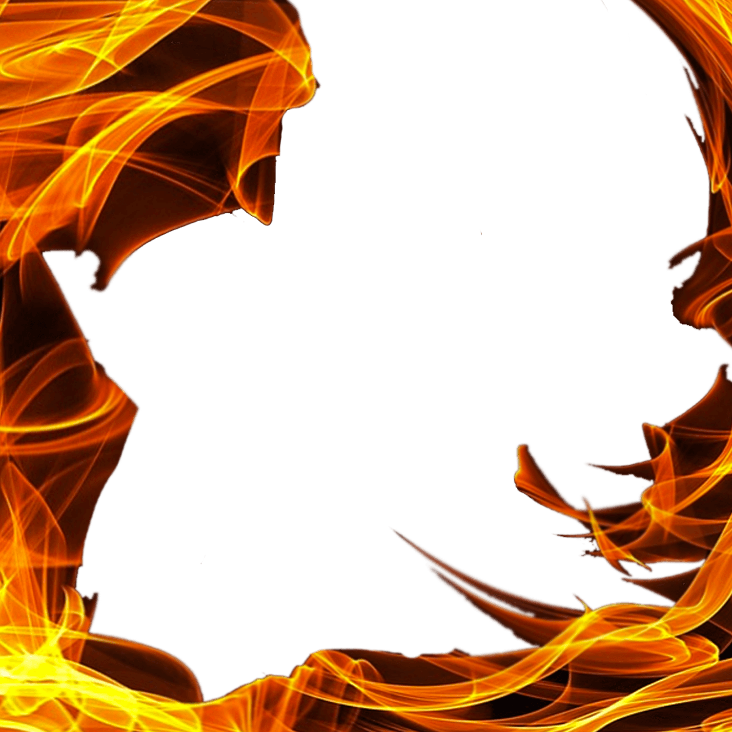 Download Square Fire Frame - Transparent Background Fire Frame - Full ...