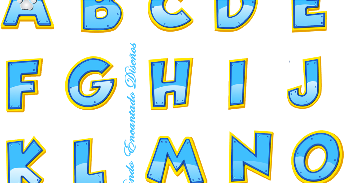 Download Transparent Alfabeto Estilo Paw Patrol Alfabeto Estilo ...