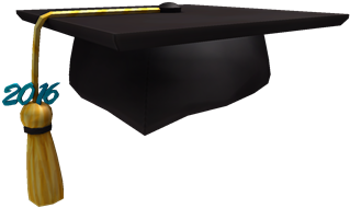 Download Transparent 2016 Graduation Cap - Graduation Hat Roblox - PNGkit