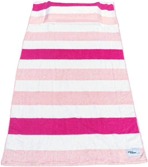Download Pink Stripes - Beach Towel Transparent - Full Size PNG Image ...