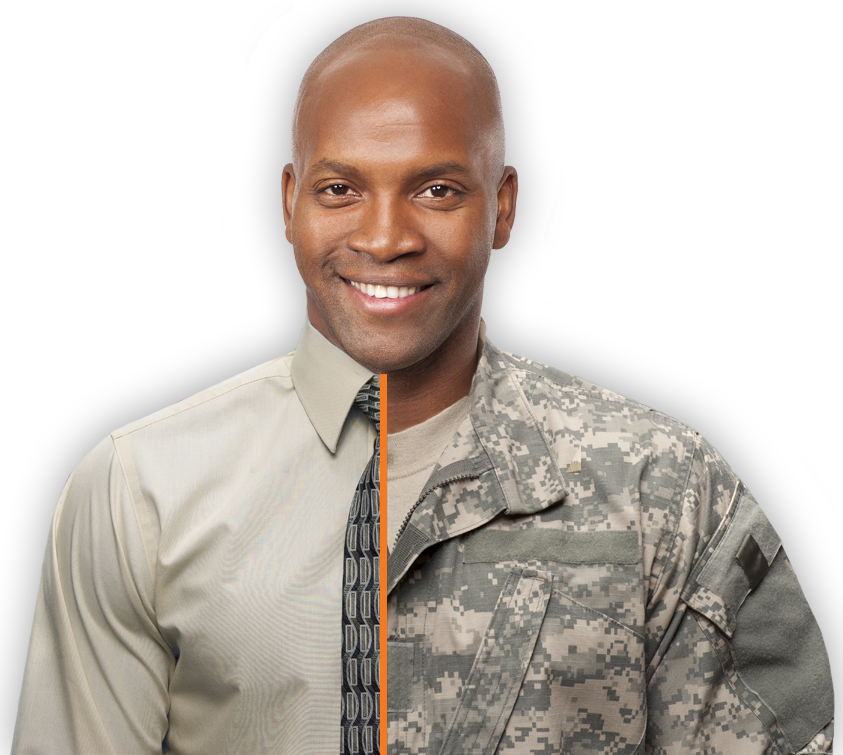 Download Split Military Man - Fmla Military Leave - Full Size PNG Image ...