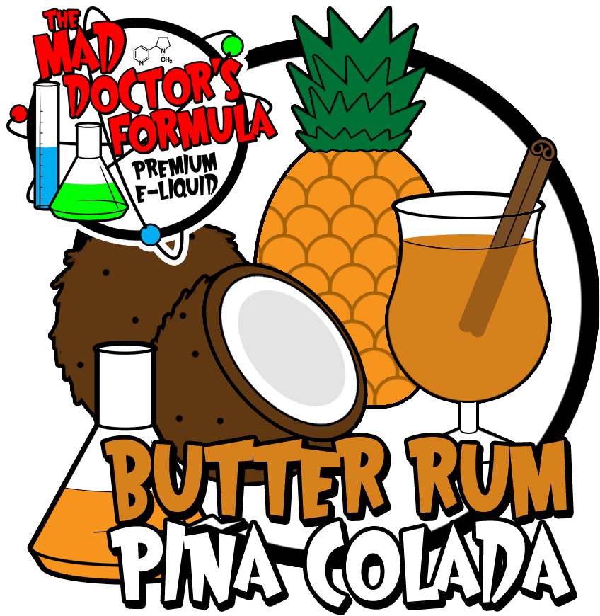Download Butter Rum Piña - Pina Colada Logo Png - Full Size PNG Image ...