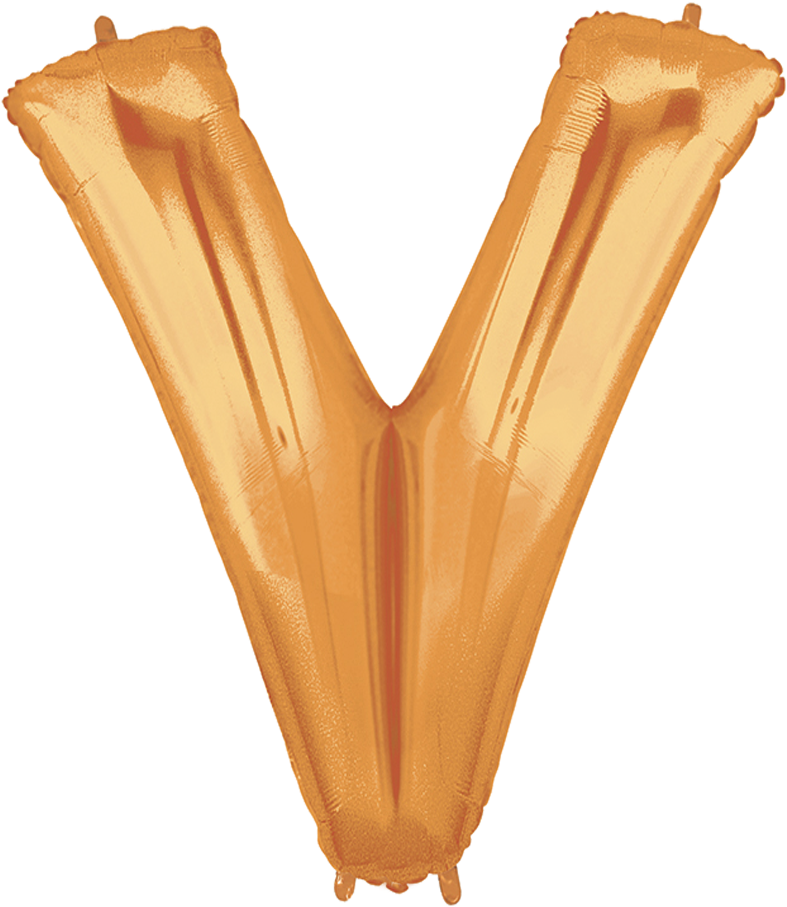 Download 40" Gold Foil Letter - 36" Letter V Gold Megaloon - Full Size ...