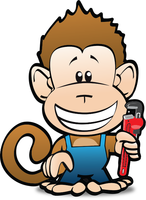 Download Learn More About Us Monkey Wrench Plumbing Logo - Monkey ...