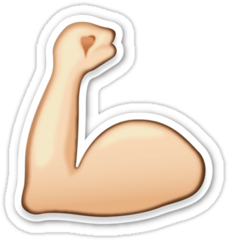 Download Emoji Clipart Muscle - Emoji Força Png - Full Size PNG Image ...