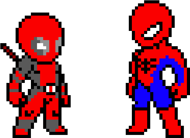 Download 28 Collection Of Pixel Drawings Deadpool - Pixel Deadpool ...