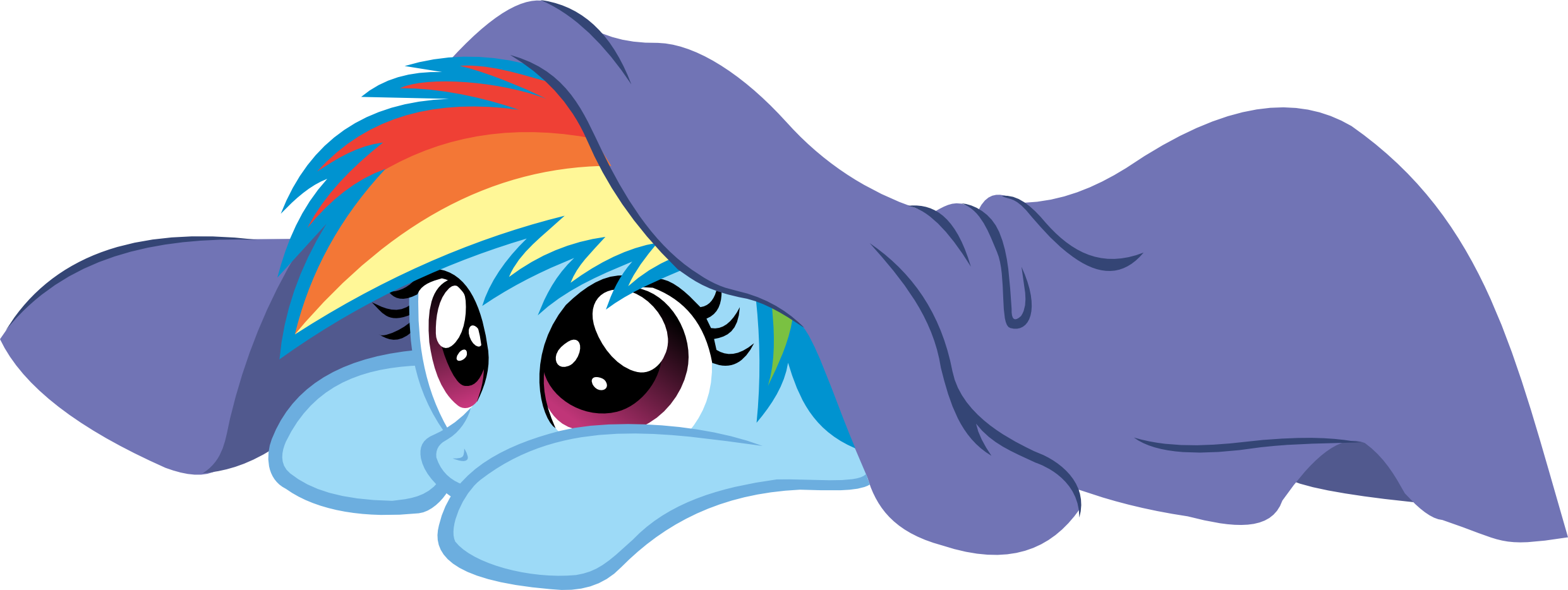 Download Linus And Blanket Clipart - Rainbow Dash Filly Sleeping - Full ...