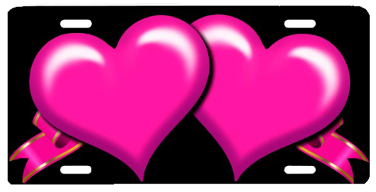 Download Pink Hearts With Ribbons - Ribbon - Full Size PNG Image - PNGkit