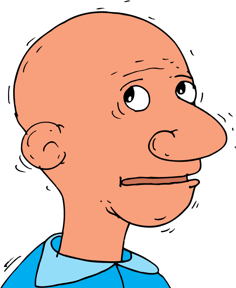 Download Bald - Cartoon - Full Size PNG Image - PNGkit
