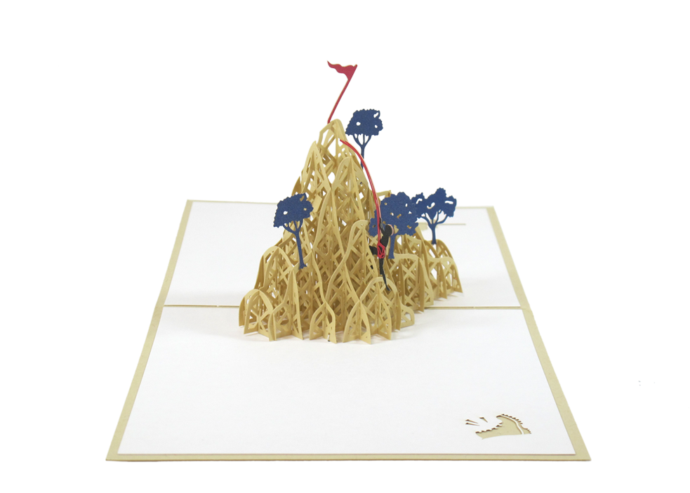 Download Mountain Climbing - Pop Up Mountain Card - Full Size PNG Image ...