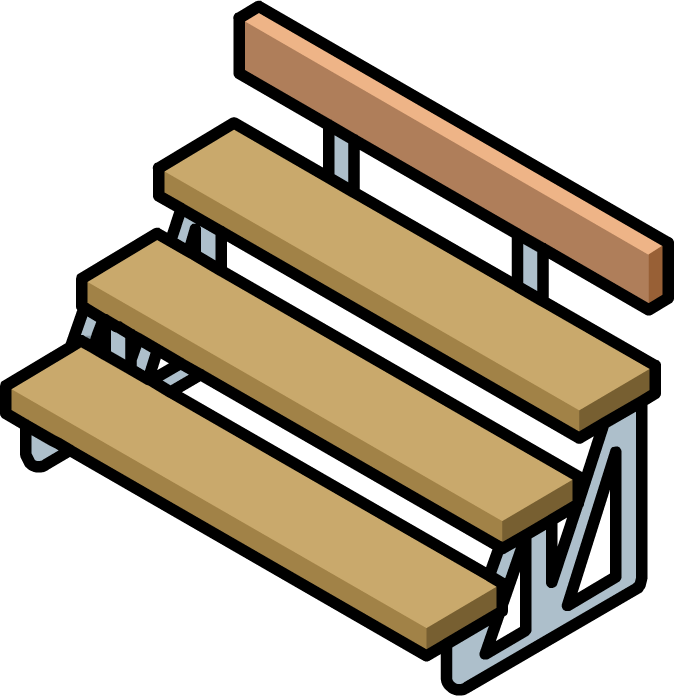 Download Stadium Bleachers - Bleacher Clipart - Full Size PNG Image ...