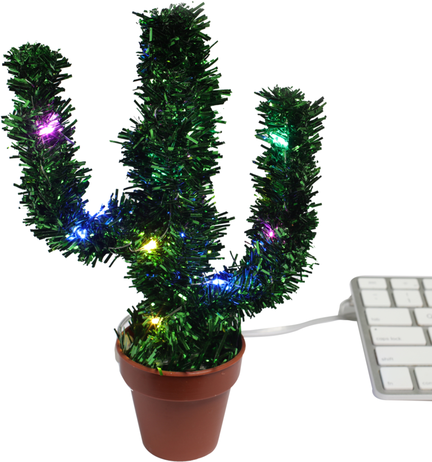Download Merry Christmas Cactus With Glowing Led - Christmas Day - Full ...