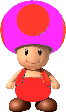 Pink Toad From Mario