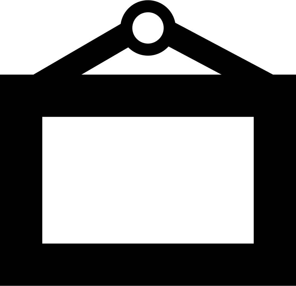 Download Hanging Rectangular Frame - Hanging Frame Transparent Png ...