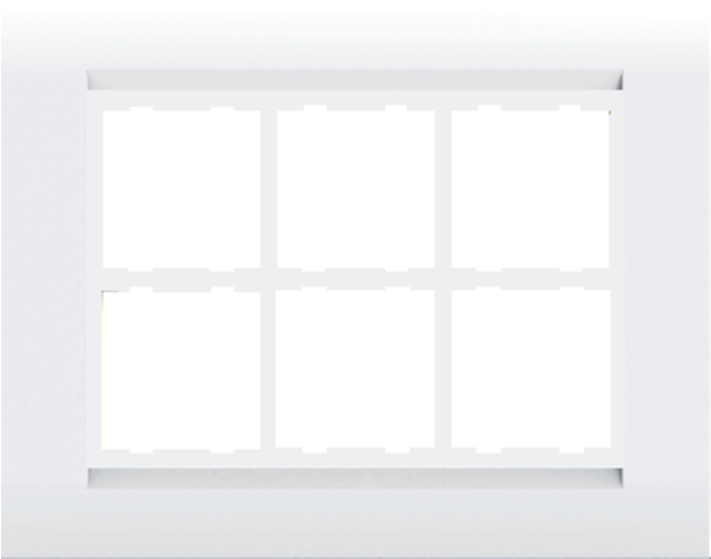 Download Woodik White Wood / Metal Box Plates 12 Module Plate - 12 ...