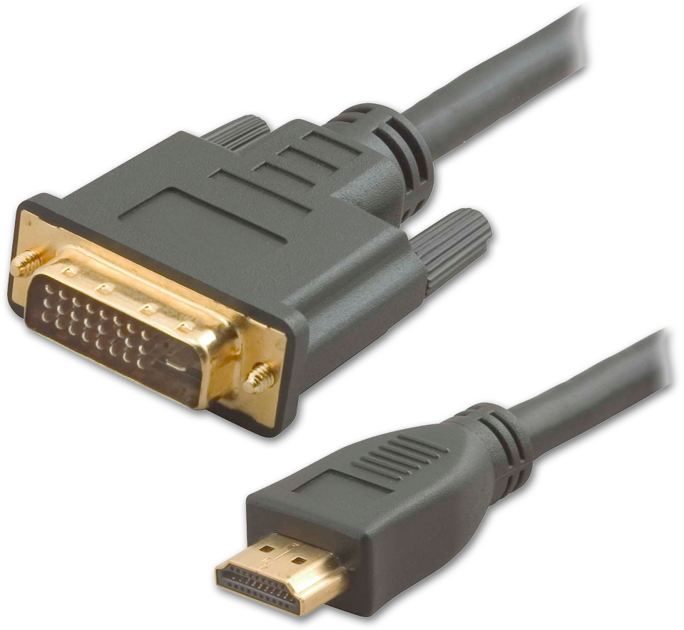 Download Hdmi Male To Dvi Male - Full Size PNG Image - PNGkit