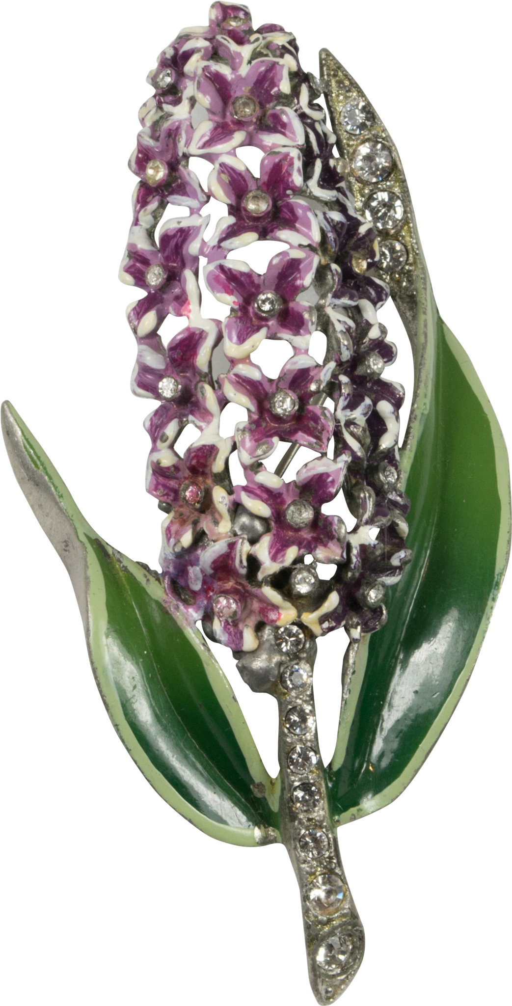 Download Hyacinth Enamel Vintage Pin Brooch - Corocraft - Full Size PNG ...