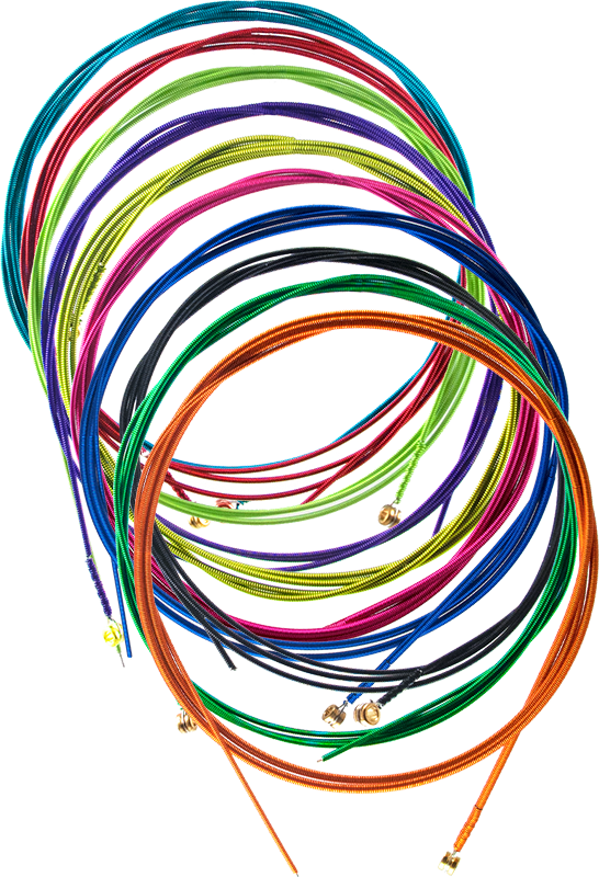 Download Bass Guitar Strings - Colored Guitar Strings - Full Size PNG ...
