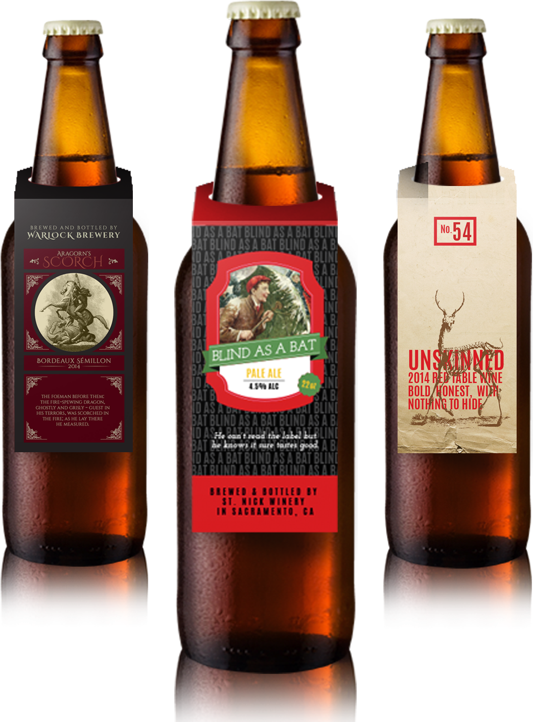 Download Beer Bottle Hang Tag - Full Size PNG Image - PNGkit