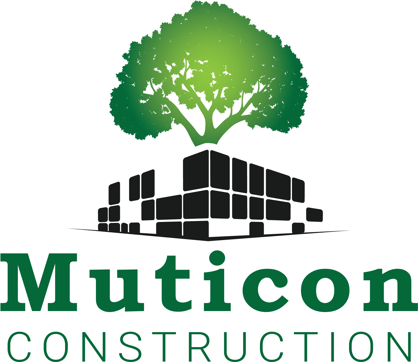 Download Muticon Construction Logo - Round Ceramic Ornament #1220 ...