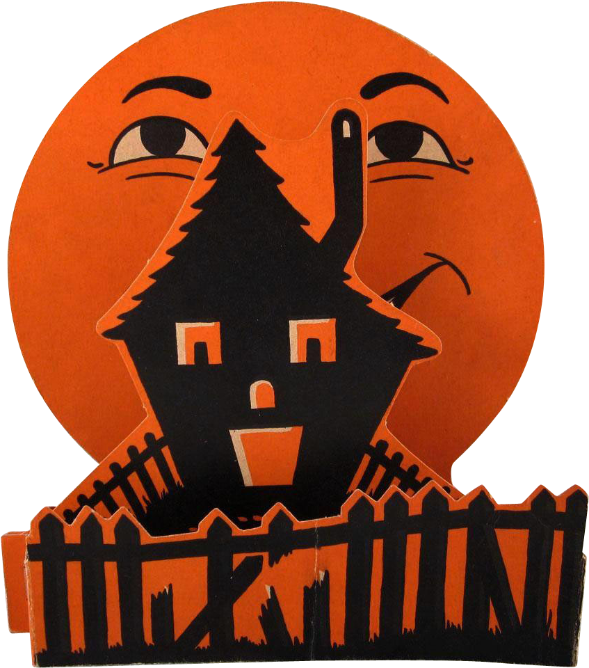 Download Beistle Halloween 3d Fold Out Haunted House And Moon - Beistle ...