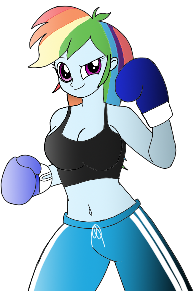 Download Toyminator900, Belly Button, Boxing, Boxing Gloves, - Mlp Rainbow Dash Boxing - Full ...
