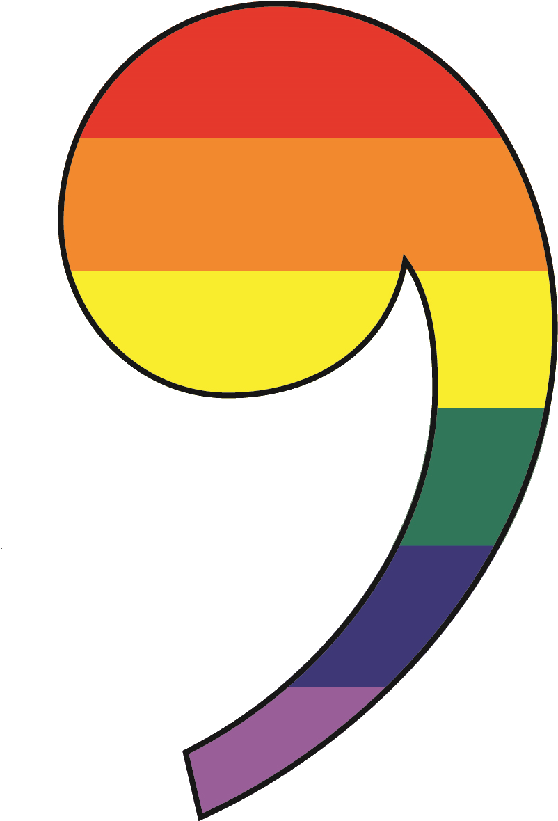 Download Comma - Rainbowcomma - “ - Clip Art - Full Size PNG Image - PNGkit