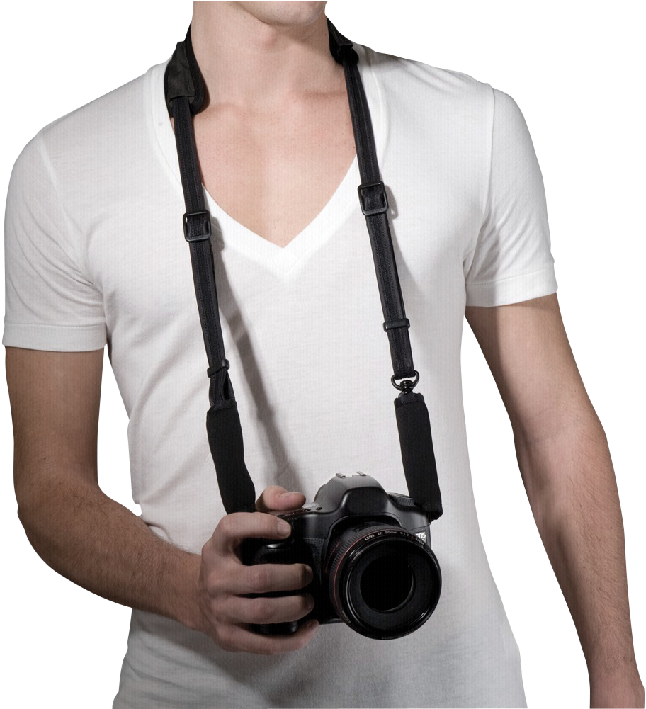 Download Camera Strap Around Neck - Full Size PNG Image - PNGkit