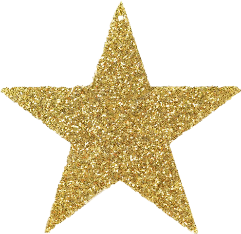 Download Glitter Gold Star Clipart - Full Size PNG Image - PNGkit