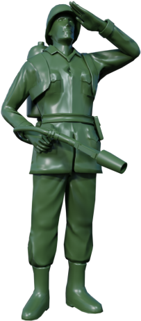 Download Factions - Green Army Men Transparent - Full Size PNG Image ...