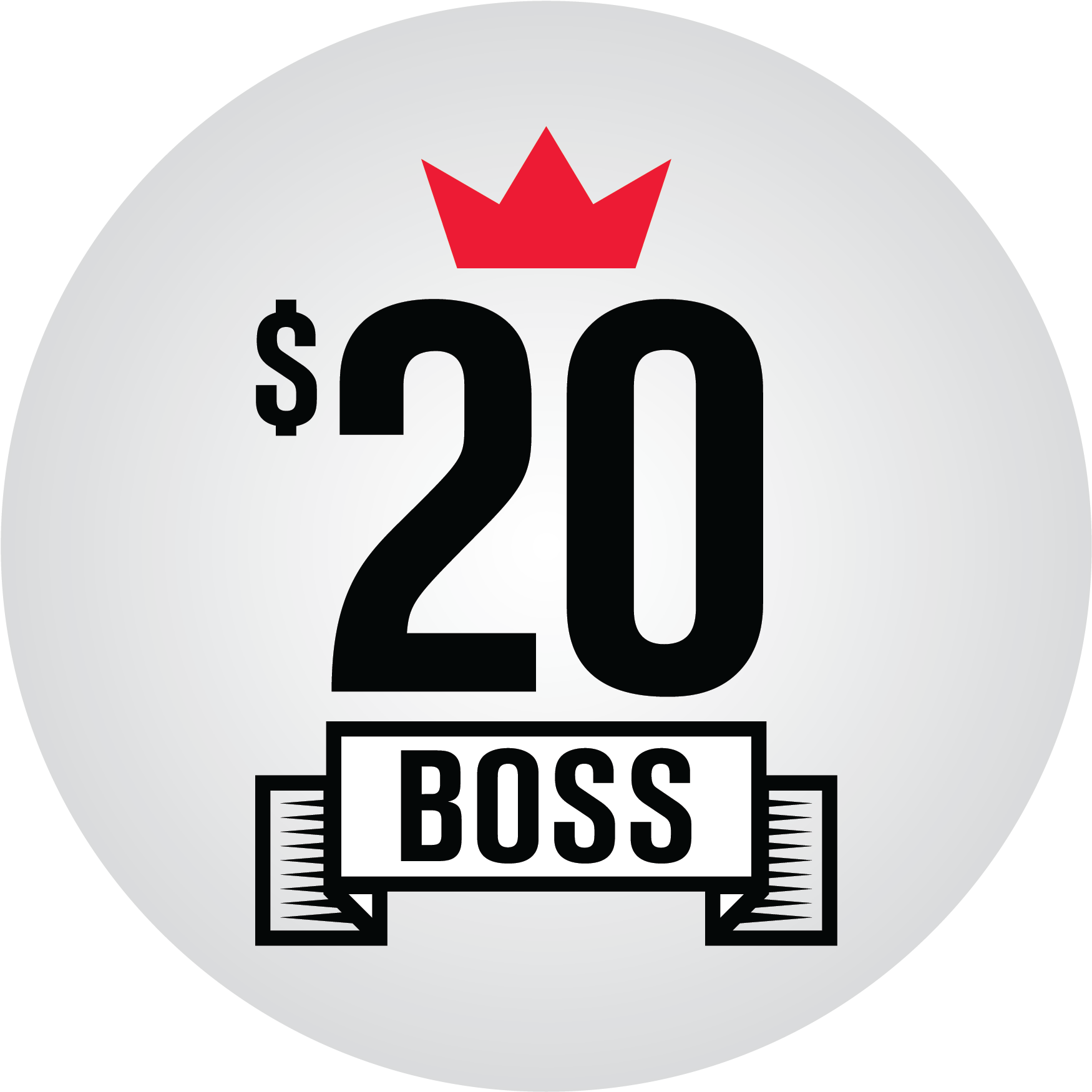 Download $20 Boss Logo - 20 Dollar Boss Logo - Full Size PNG Image - PNGkit