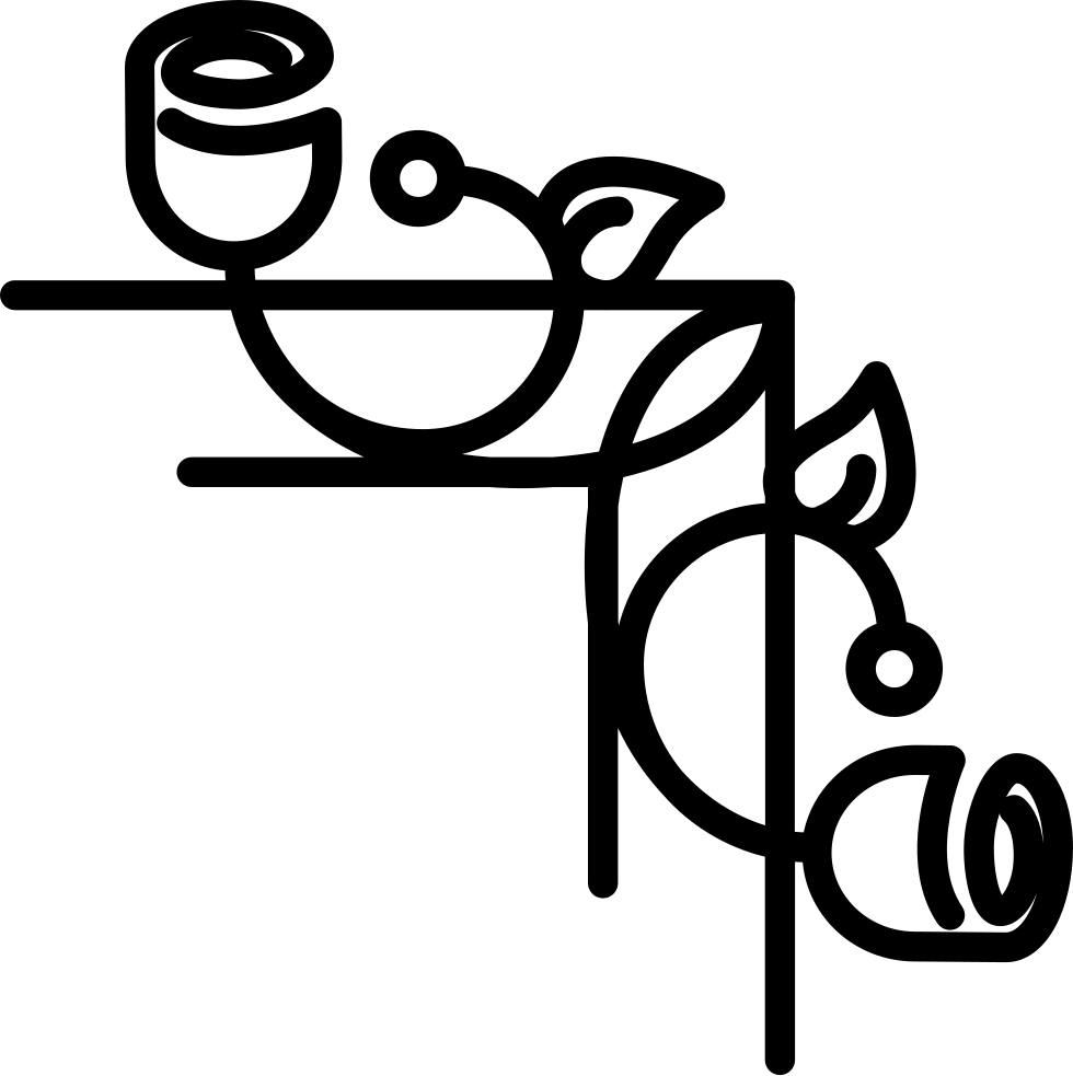 Download Floral Right Side Border With Vines Comments - Bordes De ...