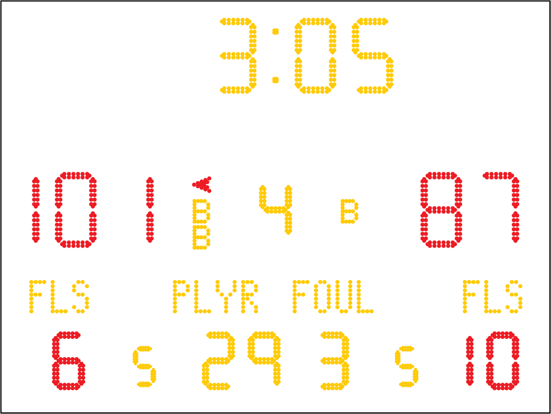 Download Single-sided Basketball Scoreboard - Number - Full Size PNG ...