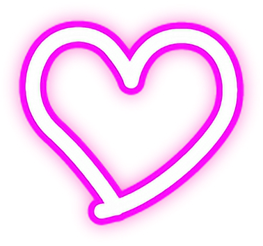 Download Transparent Heart Hearts Neon Lights Love Edits - Love Edits ...