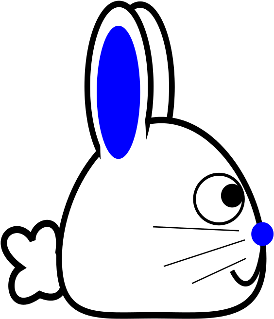 Download Bunny Clipart Side View - Rabbit Side View Cartoon - Full Size ...