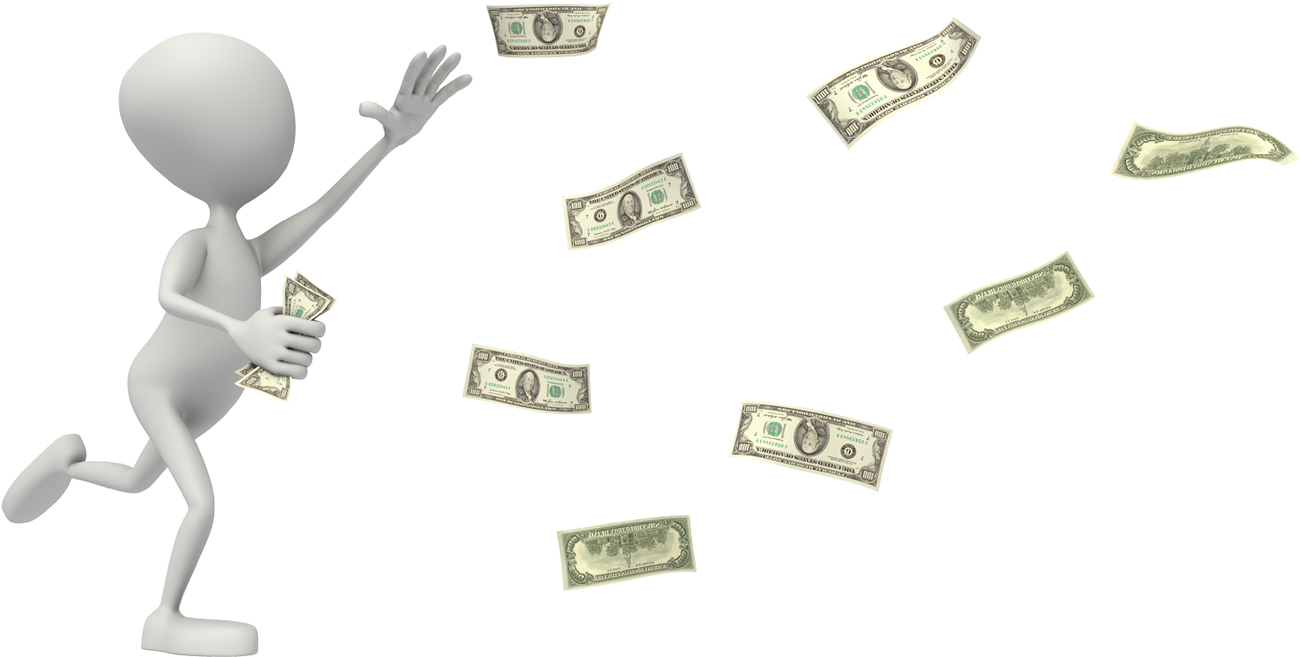 Download Economical - Chasing Someone For Money - Full Size PNG Image ...