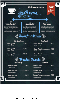 Download Vector Blackboard Menu, Hotel Recipes, Hotels Menu, - Hotel ...