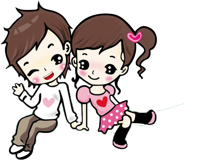 Download Clip Art Free Library Cartoon Animation Couple Together ...