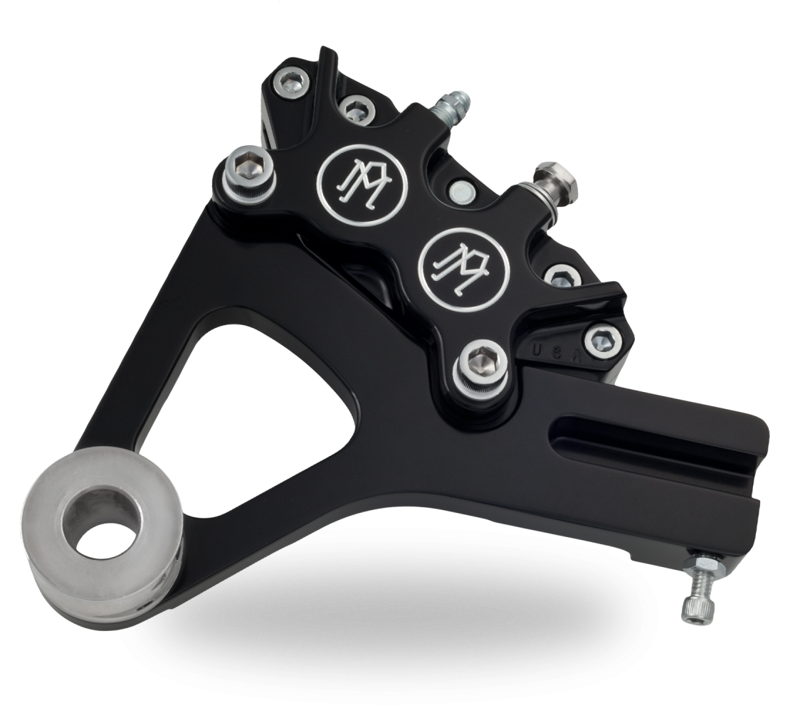 Download Pm Contrast Cut 4 Piston Rear Brake Caliper For Harley ...