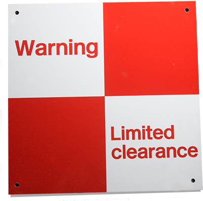 Download Durable - Warning Limited Clearance Sign - Full Size PNG Image ...