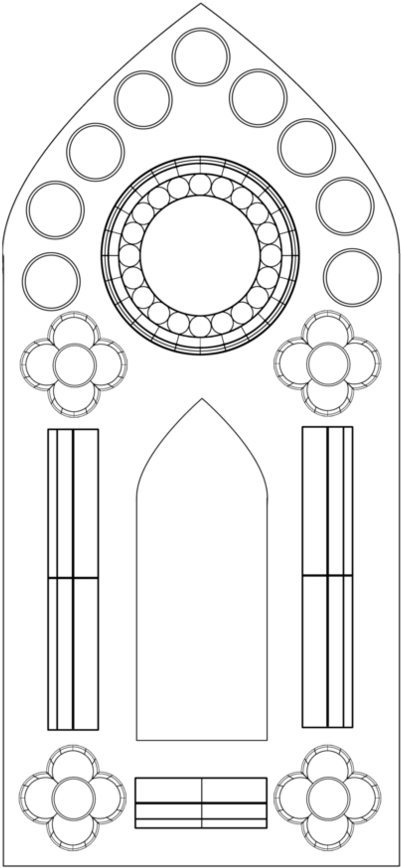 Download Stained Glass Window Template To Colour High Quality - Window ...